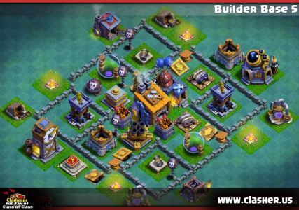 Builder Hall 5 - Base Layouts - Clash of Clans | Clasher.us
